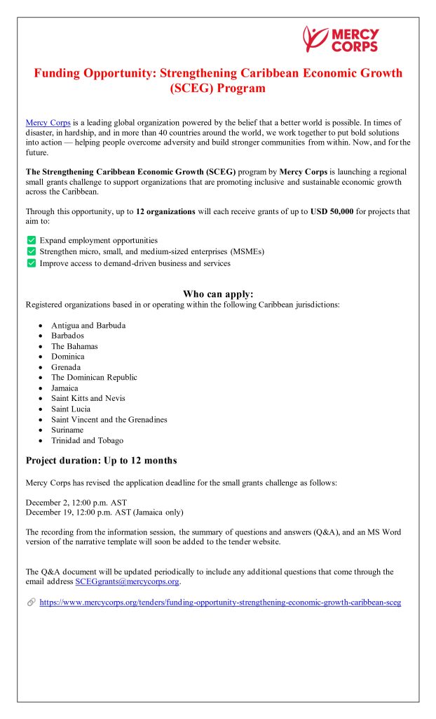 MRS KAREN KEZIAH DURANT – NBC Radio SVG